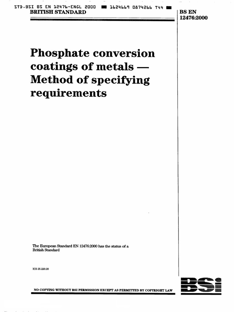 BS en 12476-2000 | PDF
