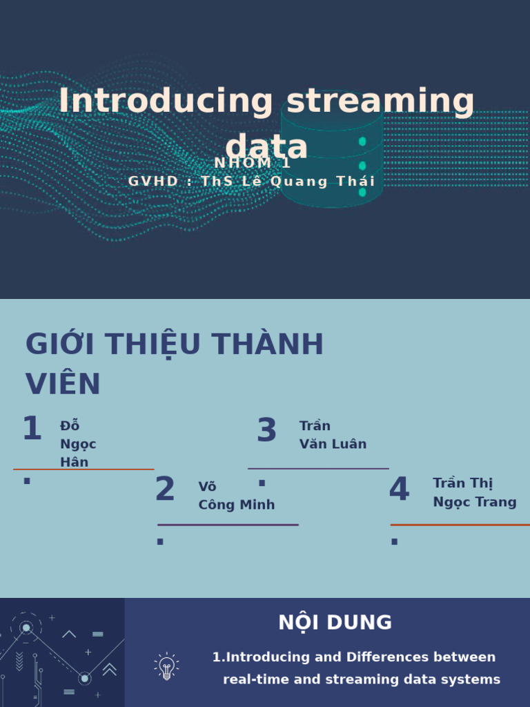 Nhom 1 Introduce Streaming Data | PDF