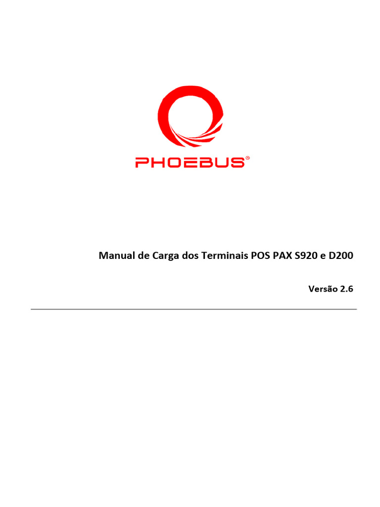 PayStore - Manual de Carga Dos Terminais POS PAX S920 e D200 | PDF
