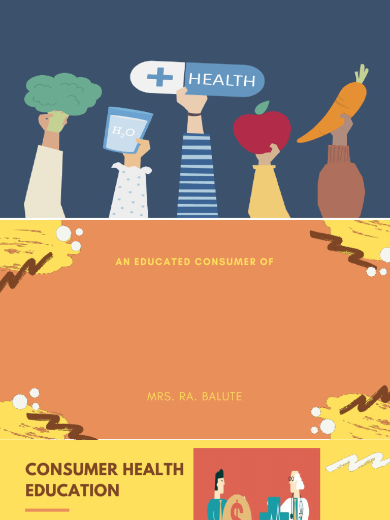 Consumer Health Education Lecture | PDF