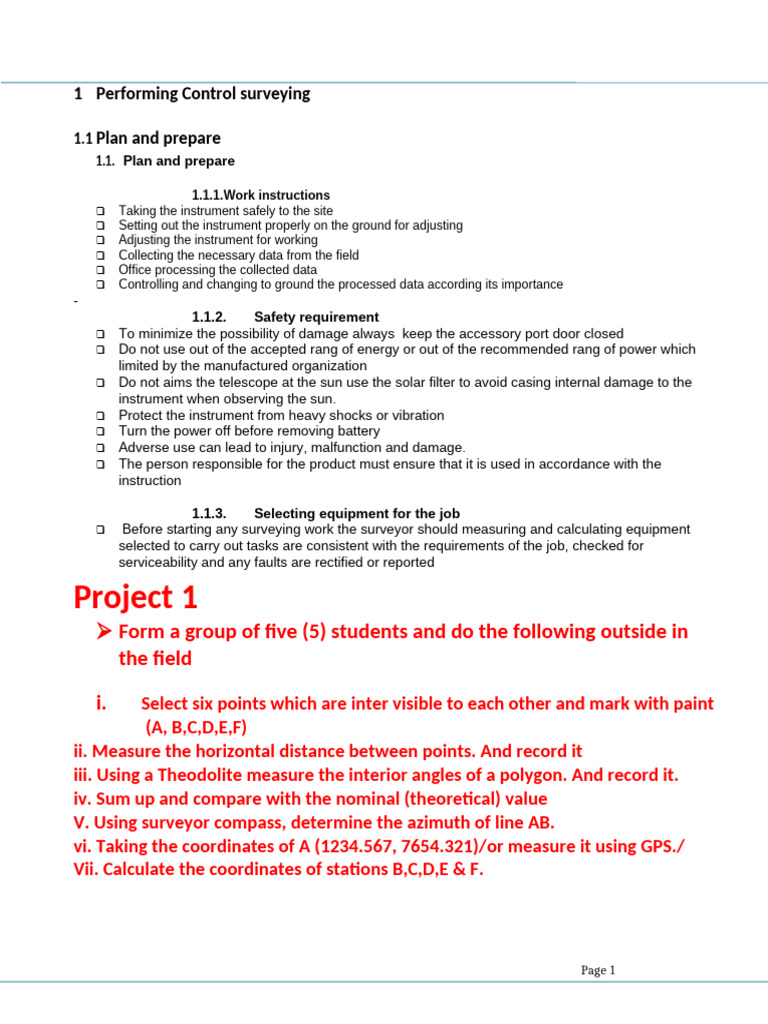 4 Determining Control Surveying | PDF