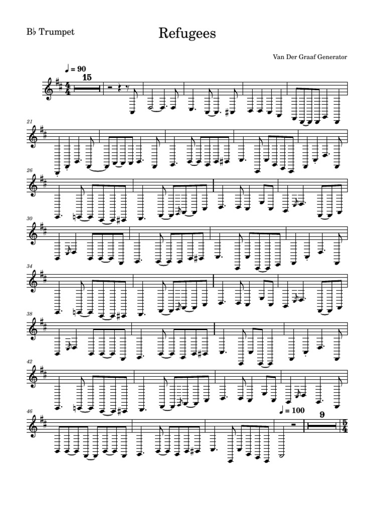 Refugees-Bb Trumpet | PDF