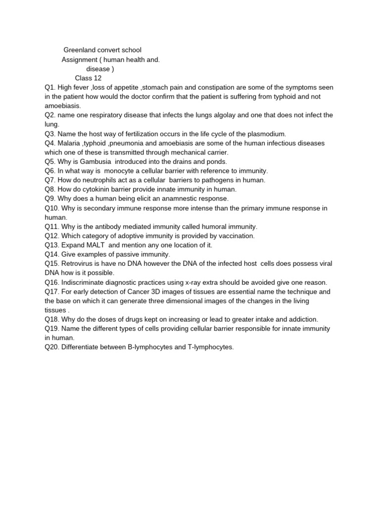 Biology practice test ch 2 class 12 | PDF