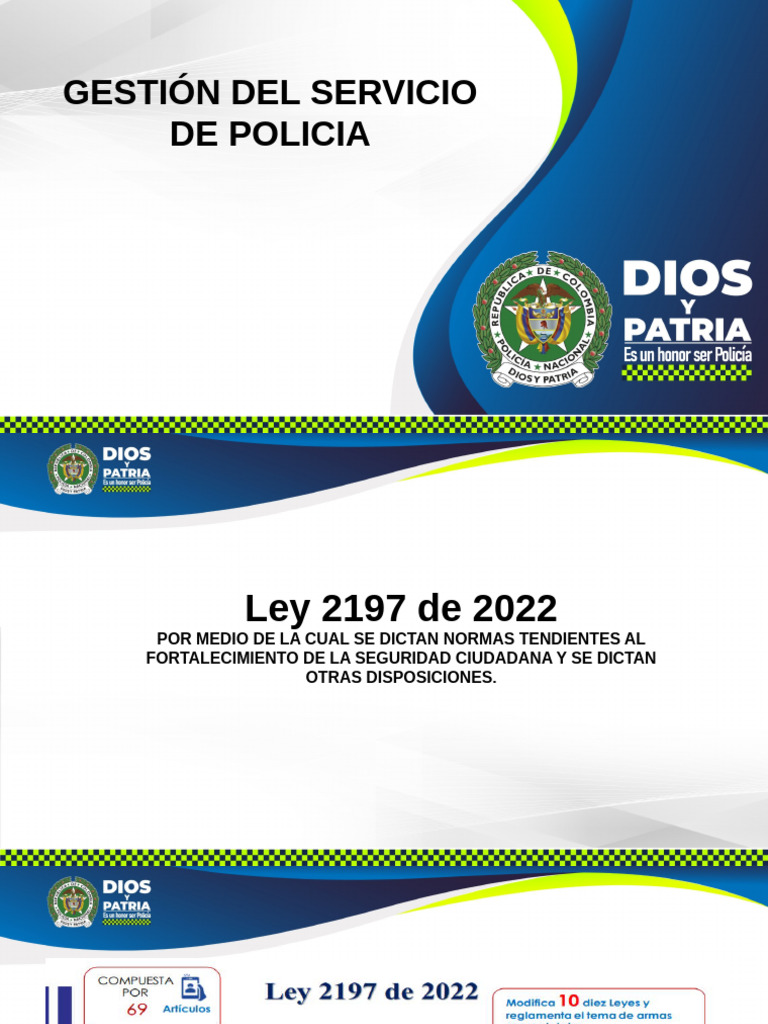 Ayudas - Ley 2197 Del 25 de Enero de 2022 | PDF