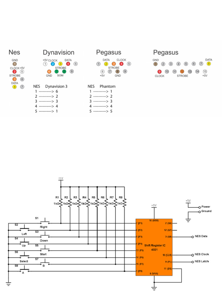 Nes Controller Pin-Mesclado | PDF