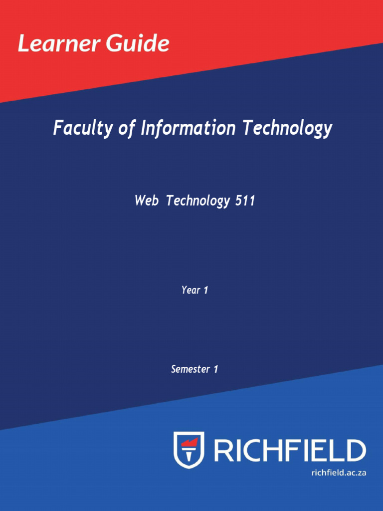 Web Technology Study Guide | PDF