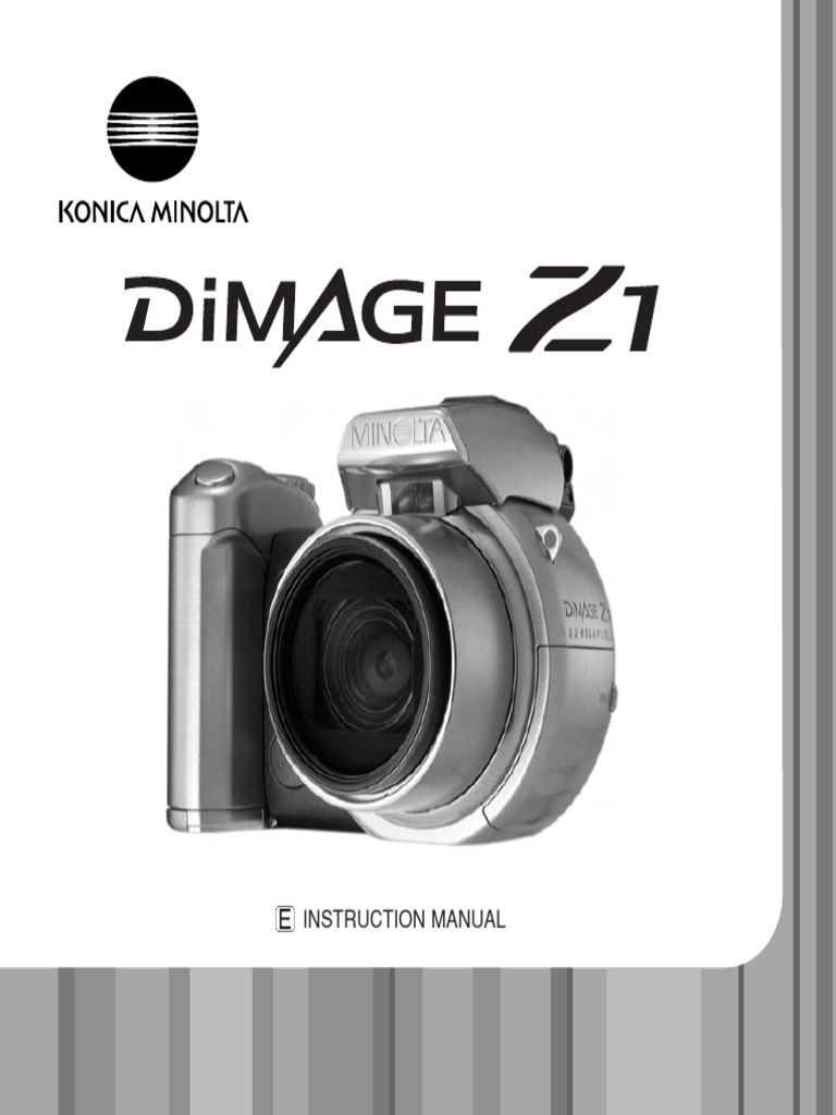 DiMAGE Z1 Camera Instruction Manual | PDF | Exposure (Photography ...