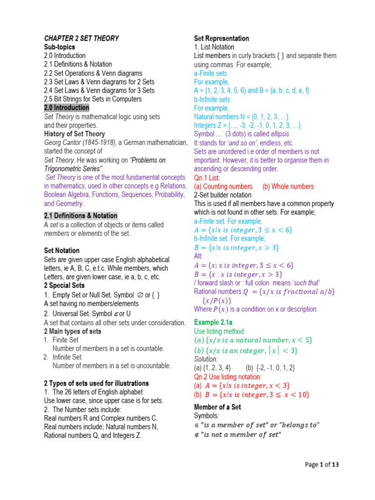 CHAP2 SET THEORY 23-09-24 | PDF