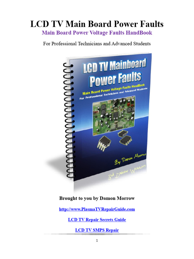 LCD TV Main Board Power Faults Damon Morrow - New | PDF