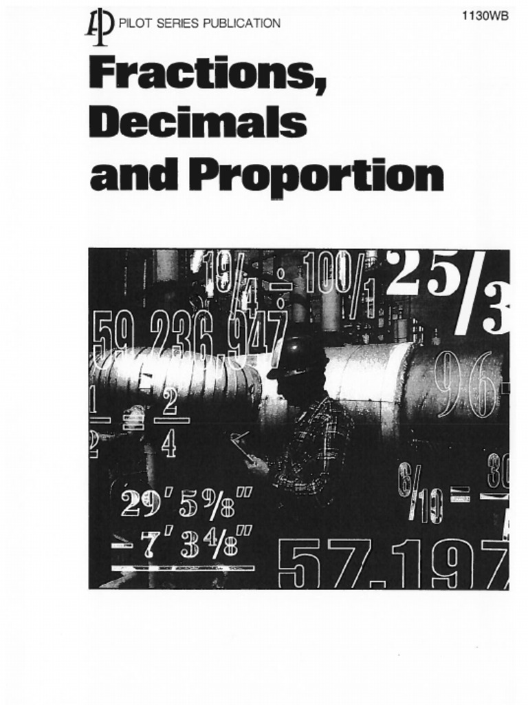 1130WB - Fractions, Decimals and Proportion | PDF