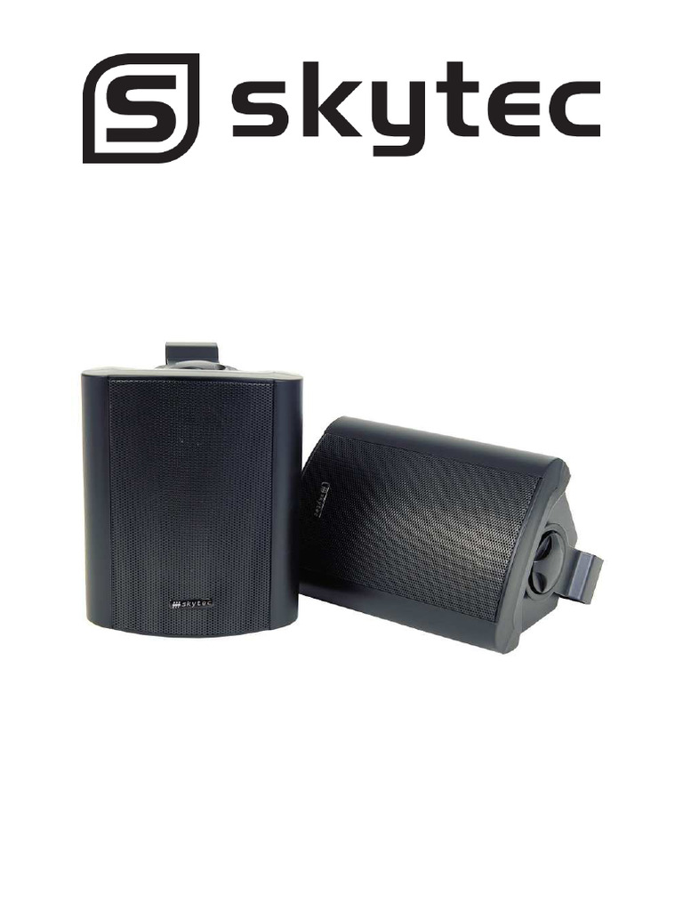 100.019 - Skytec Passieve Speakerset - NL-D-UK-ES-FR | PDF | Loudspeaker | Amplifier