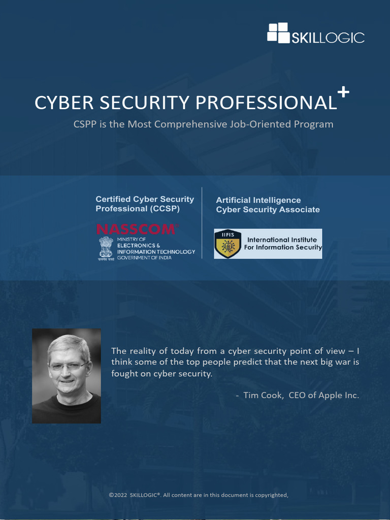 Skillogic Cyber Security Brochure V7 | PDF