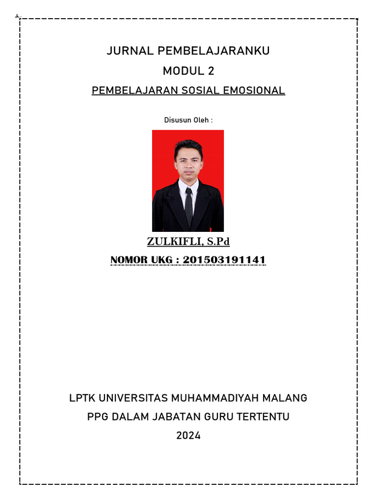 Jurnal 2 Pembelajaran Sosial Emosional - PPG Guru Tertentu - Zulkifli, S.PD - LPTK Universitas ...