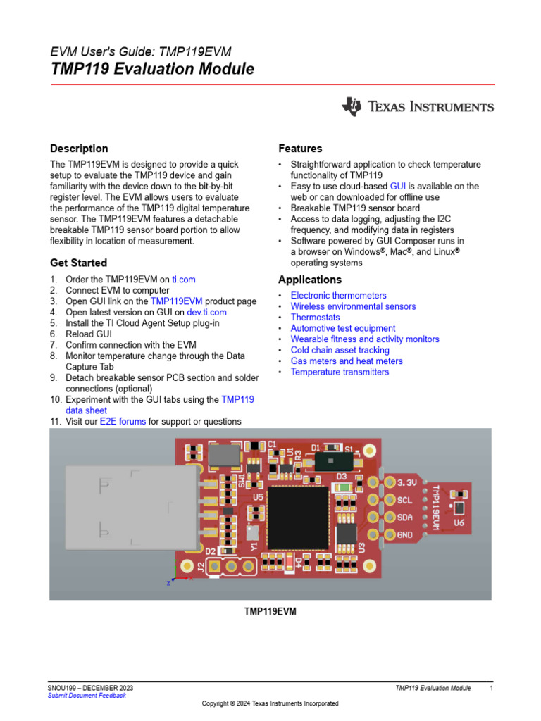 TMP199 Userguid | PDF