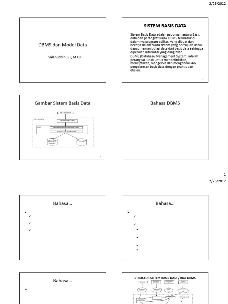 DBMS Dan Model | PDF