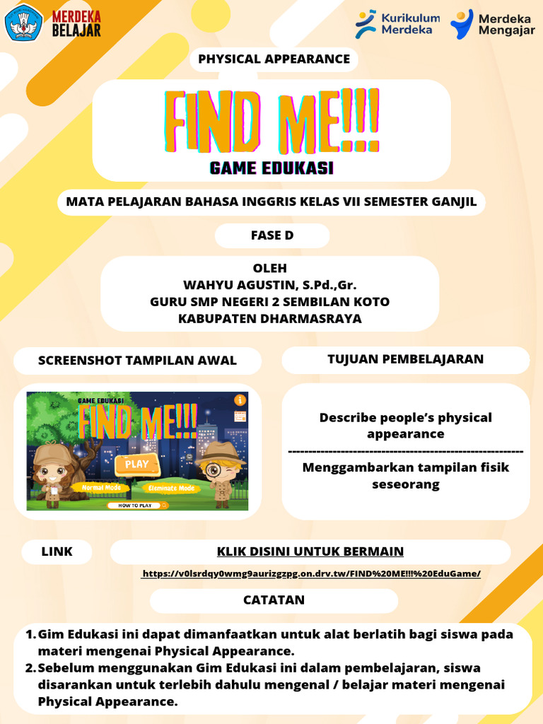 Game Edukasi FIND ME!!! | PDF