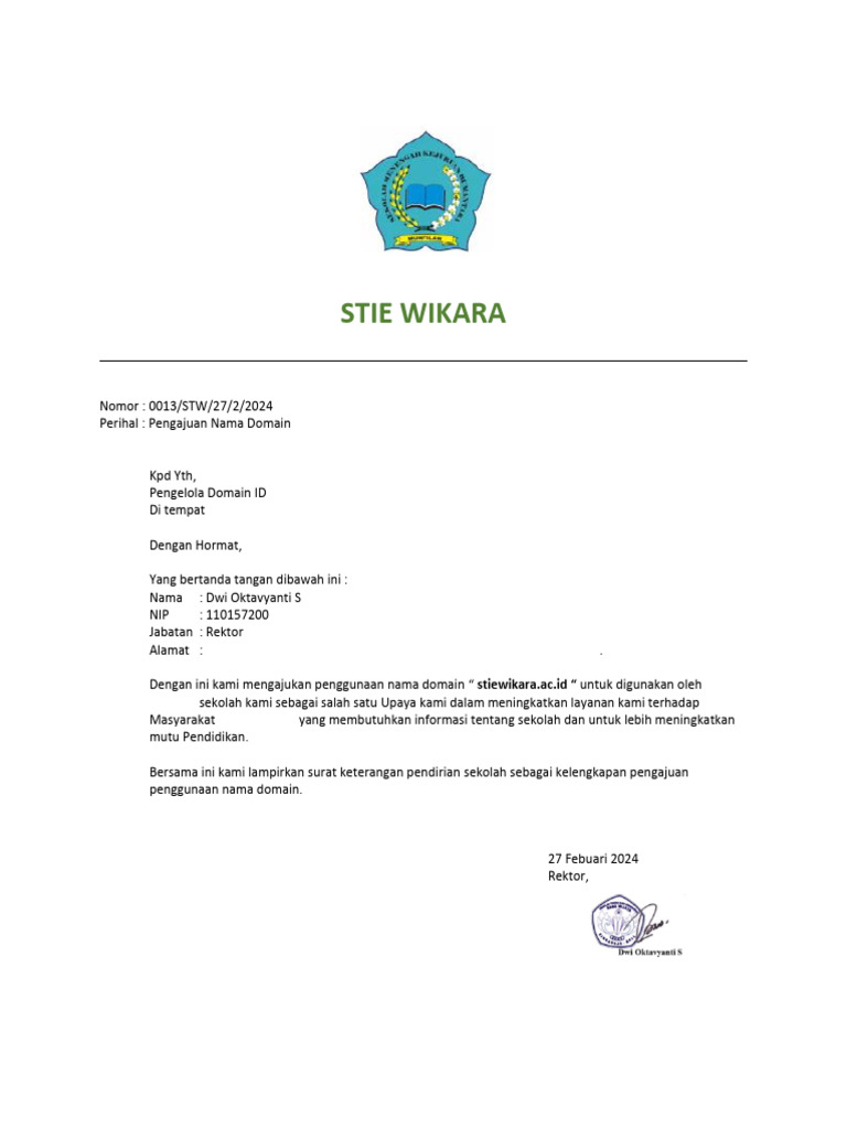 Stie Wikara | PDF