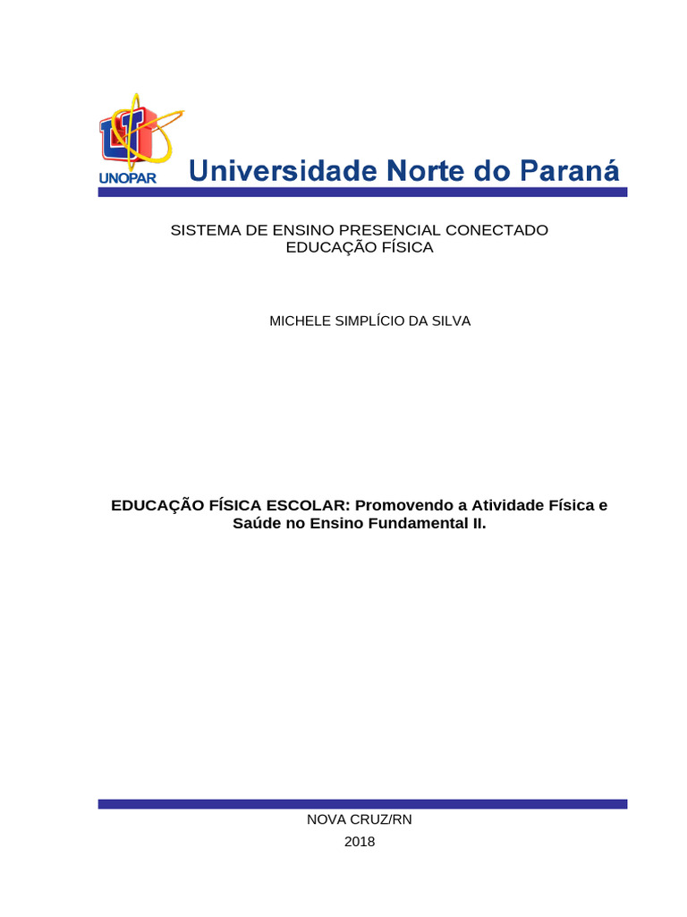 Educação Física e Saúde no Fundamental II | PDF | Física | Bem-estar