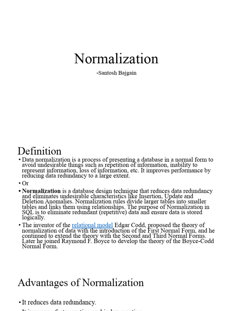 Normalization.pptx (1) | PDF