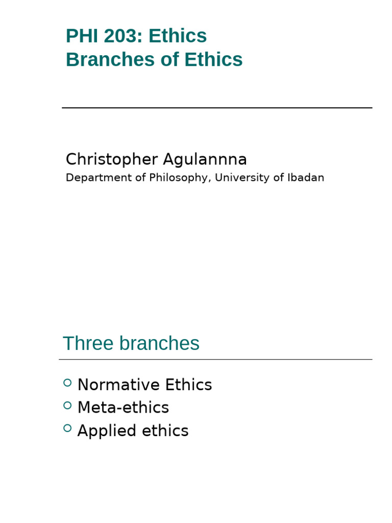 2024 EPHI 203 - Ethics | PDF