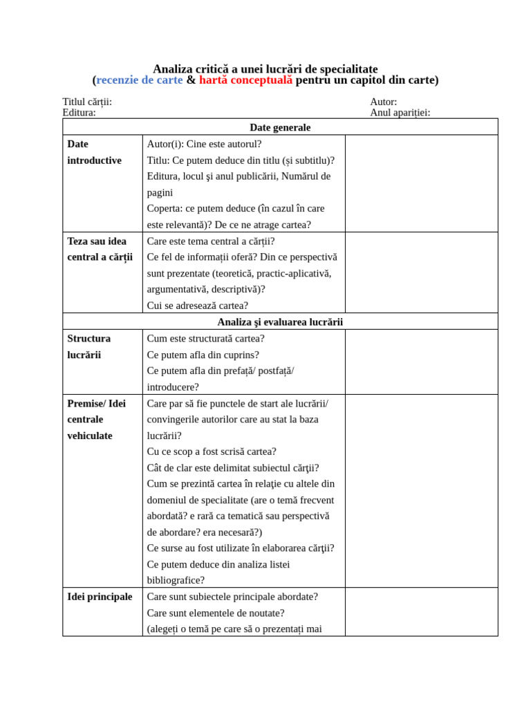 MAI - Tema 1 - Analiza Critica A Unei Lucrari de Specialitate (Recenzie ...