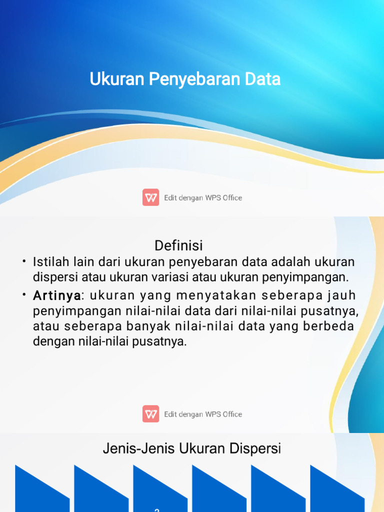 Ukuran Penyebaran Data | PDF