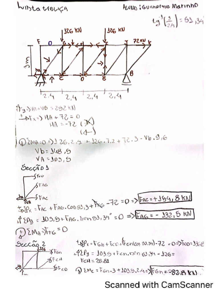 Trabalho Isostática, Guilherme Marinho | PDF