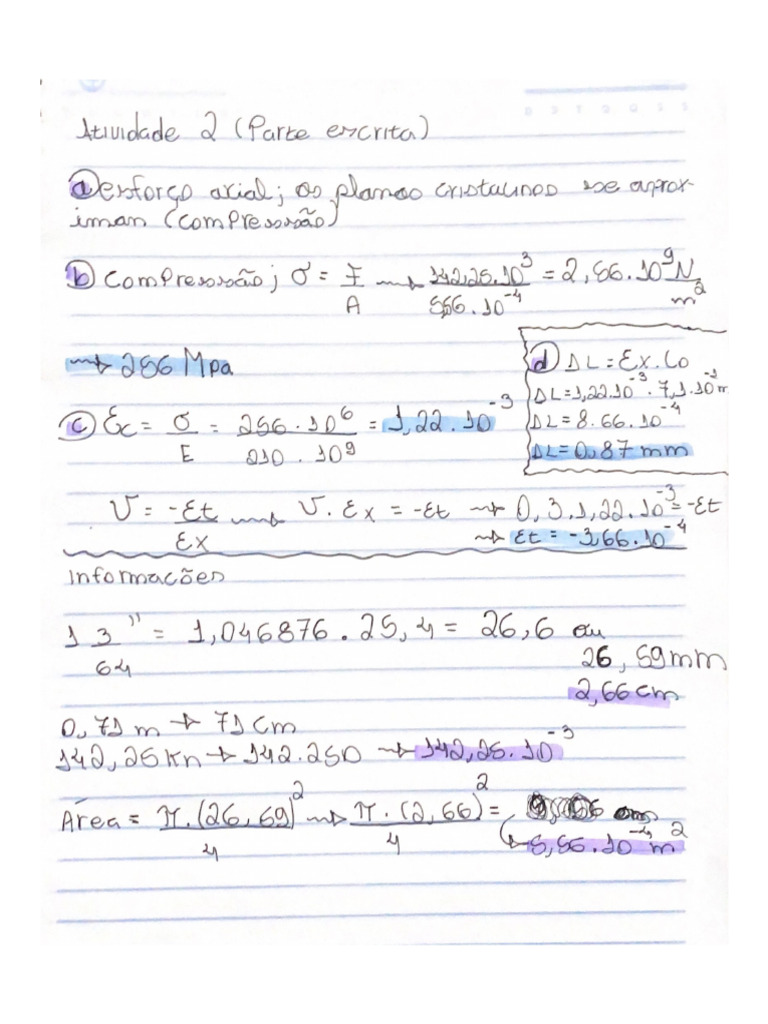Atividade Resmat 2 | PDF