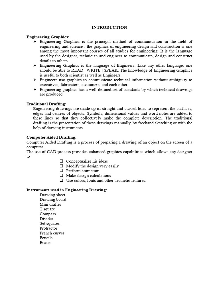 Engineering Graphics Lab Record | PDF