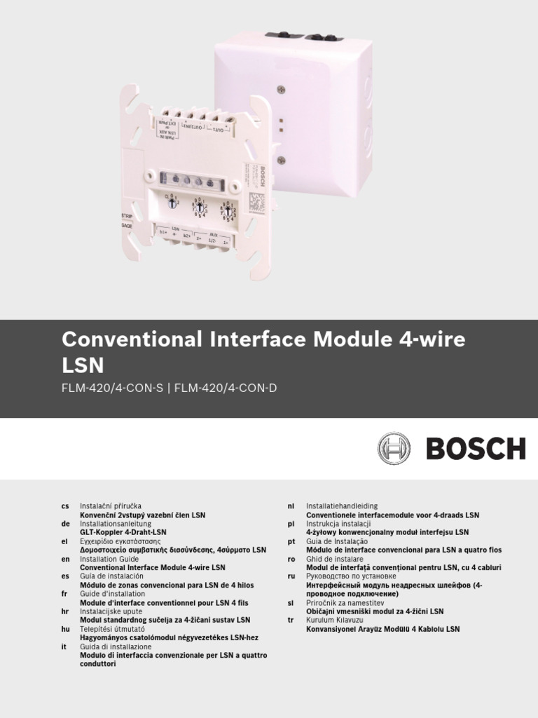 MÓDULO ENDEREÇAVEL MODULAR BOSCH | PDF