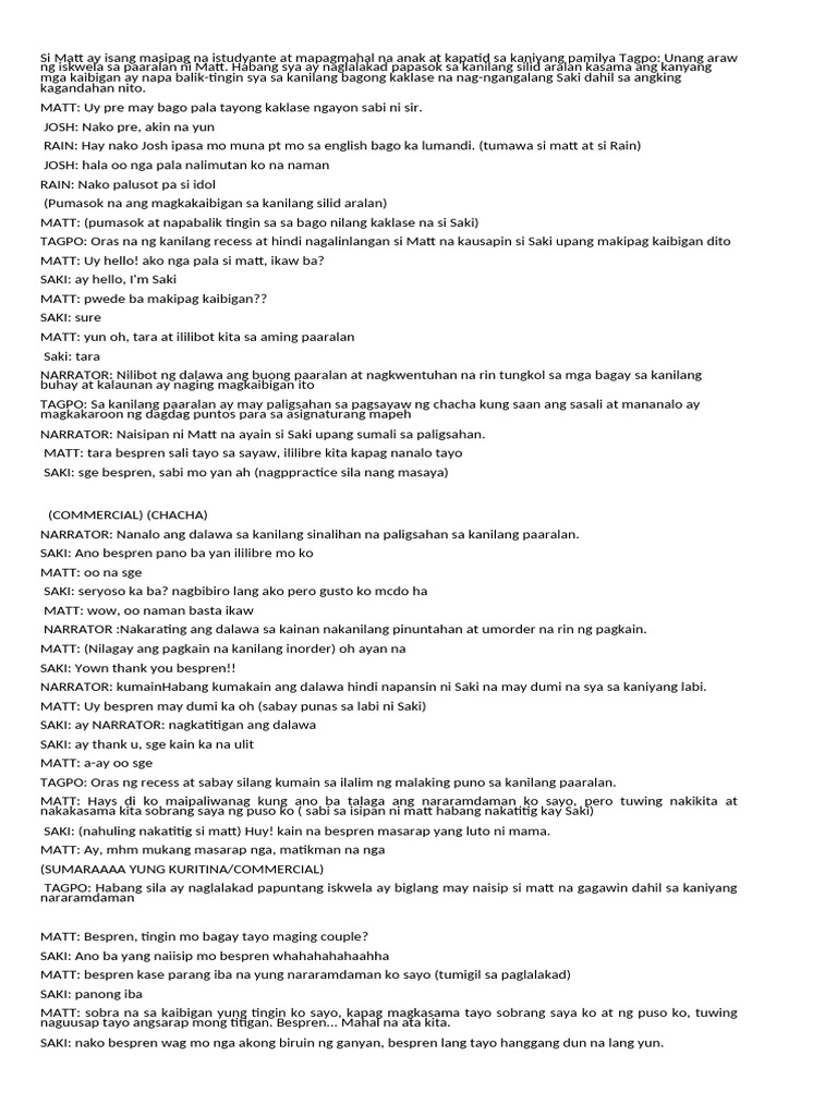 Filipino Dula Script | PDF