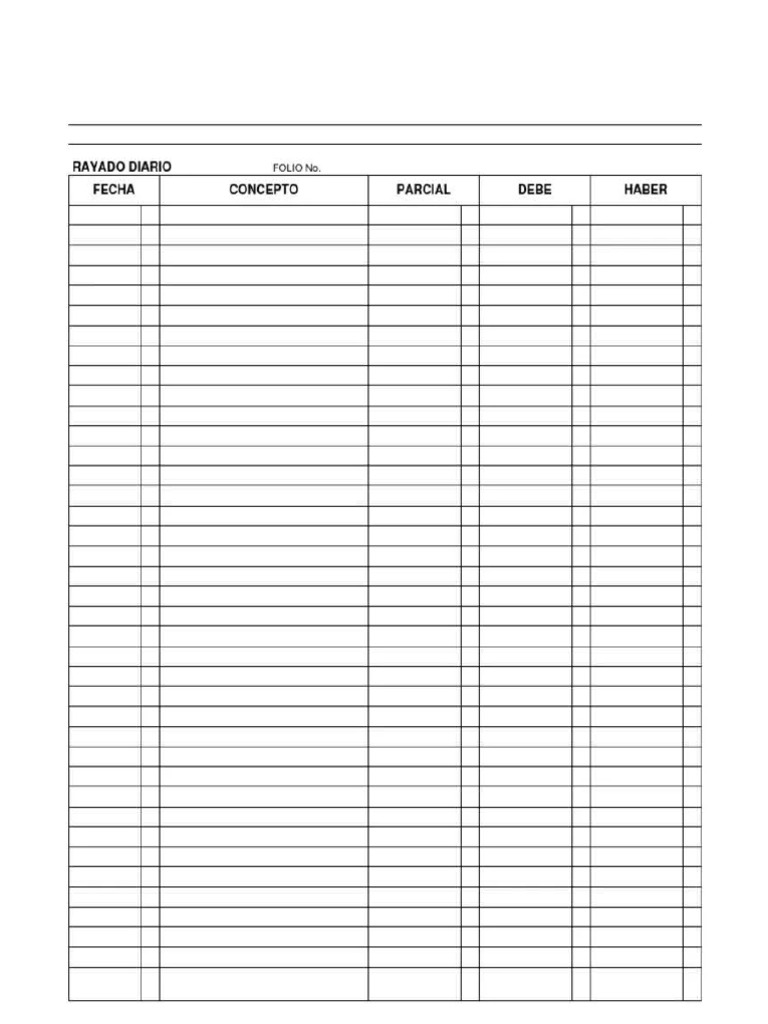 Hoja de Rayado Diario | PDF