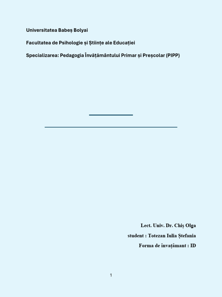 Proiect Marketing Educational | PDF