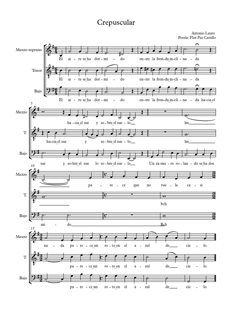 Crepuscular - Partitura Completa | PDF