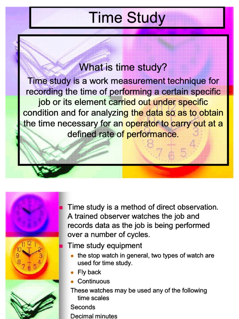 Time Study | PDF | Watch | Business