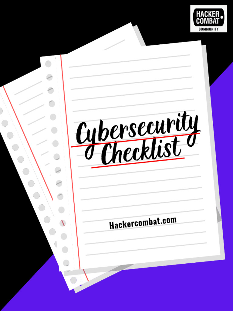 Cybersecurity Checklist PDF | PDF | Security | Computer Security