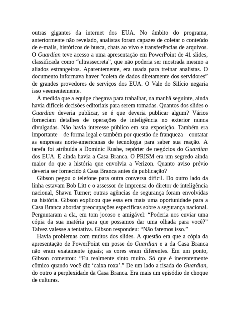 Zlib - Pub - Os Arquivos Snowden A Historia Secreta Do Homem Mais Procurado Do Mundo 3 | PDF