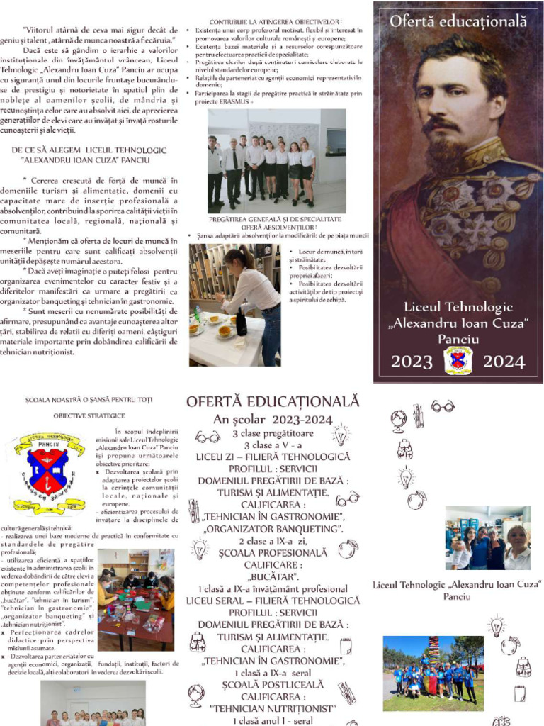 Oferta Educationala 2023 2024 | PDF