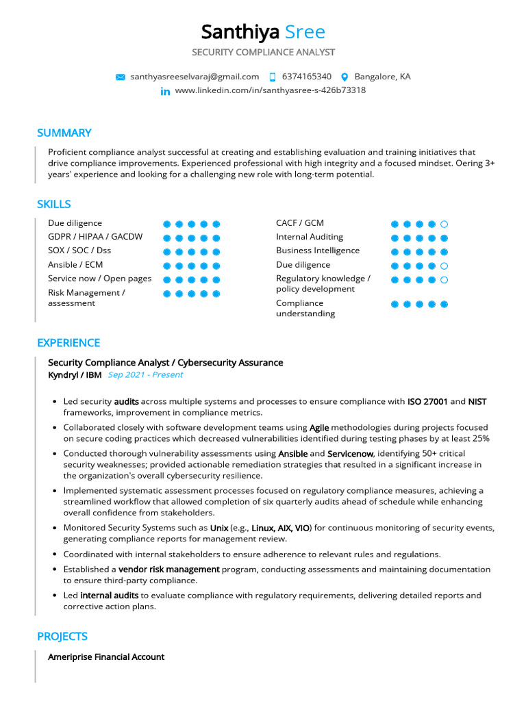 Santhiya Sree - Resume | PDF