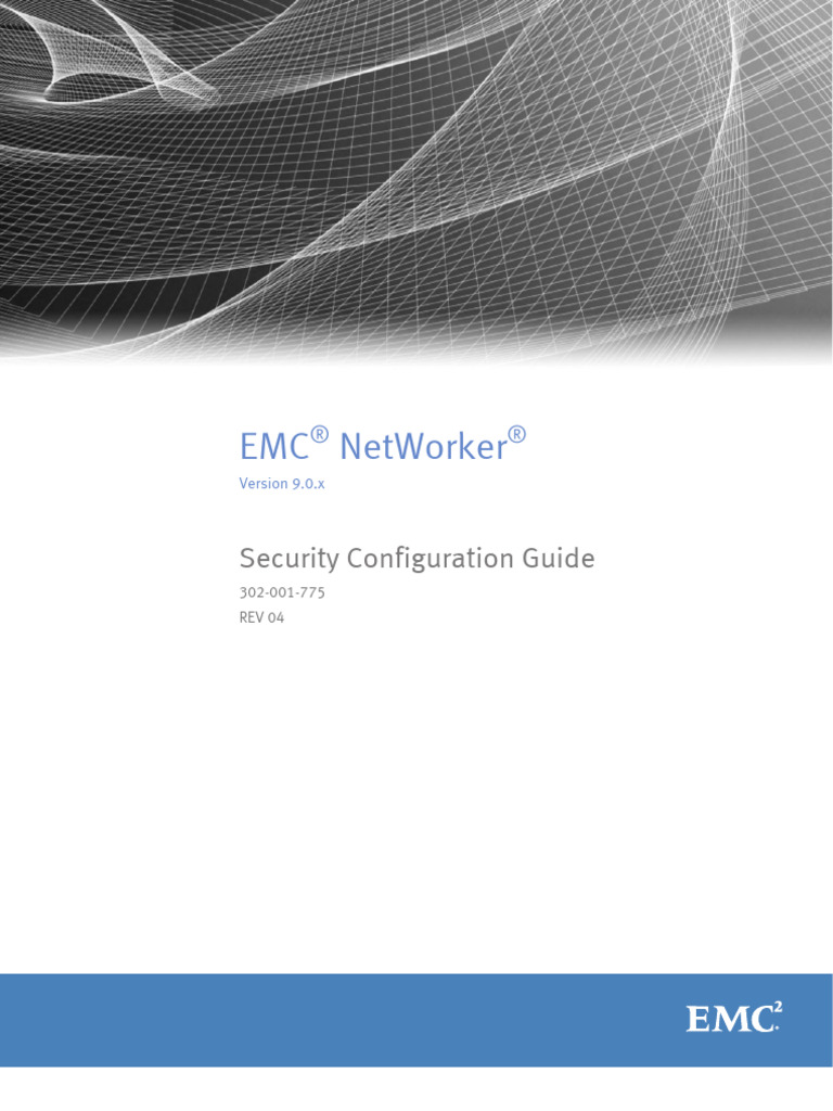 NetWorker 9.0.x Security Configuration Guide | PDF