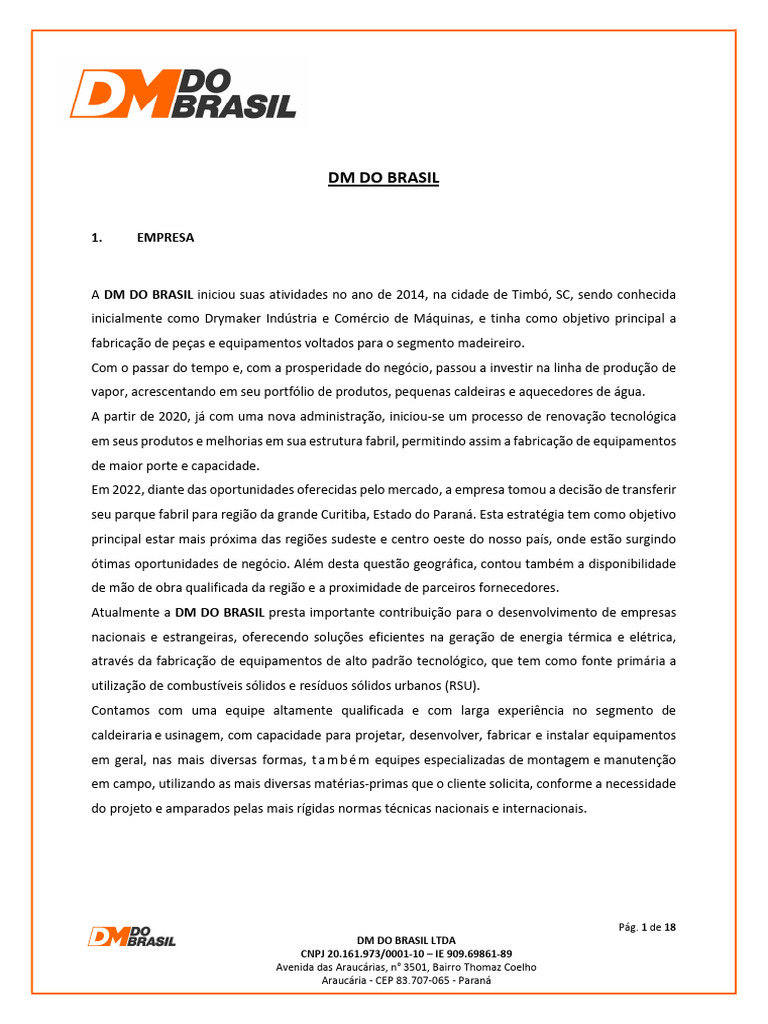 Apresentação DM do Brasil _ Rev. 02 | PDF