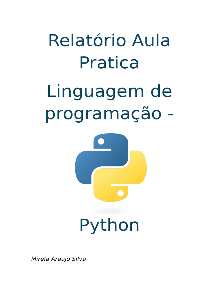Relatório Aula Pratica - Linguagem de Programação | PDF Relatório Aula Pratica - Linguagem de Programação | PDF