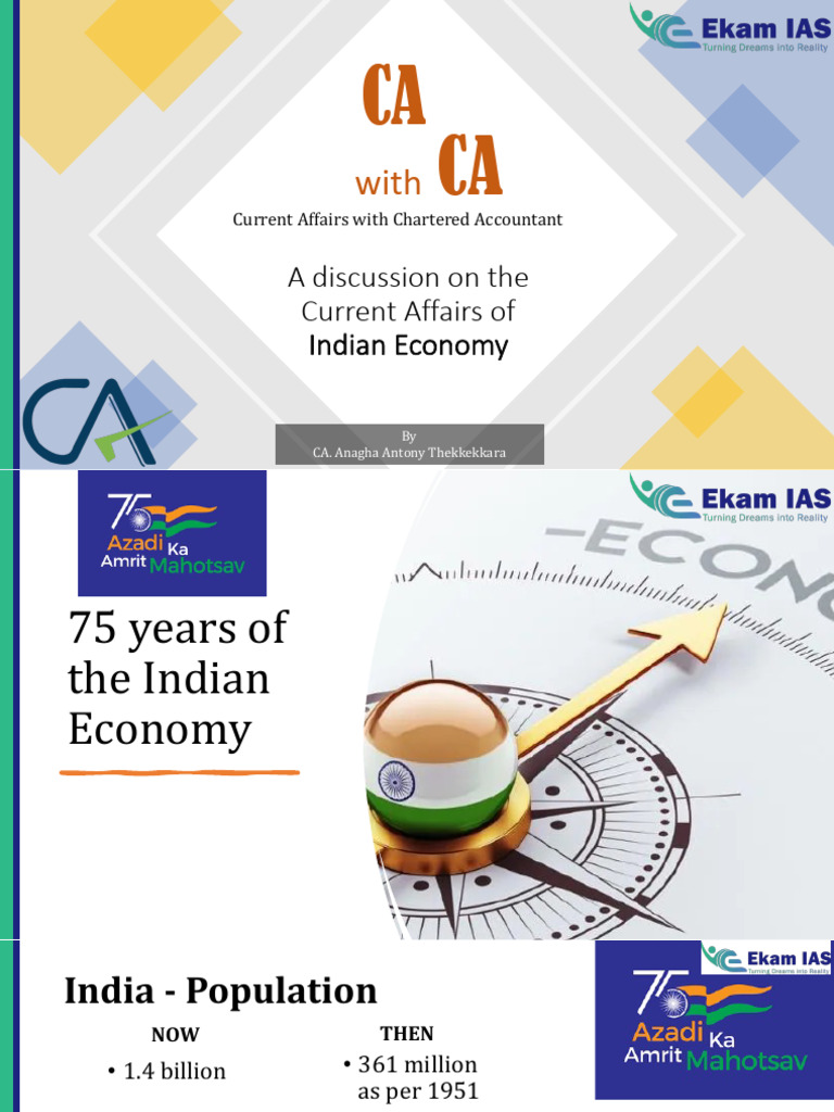 75 Years of Indian Economy | PDF