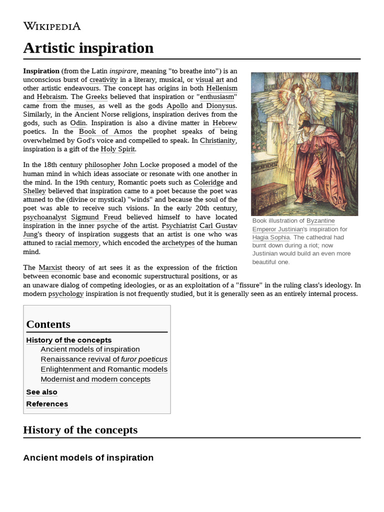 Artistic Inspiration | PDF
