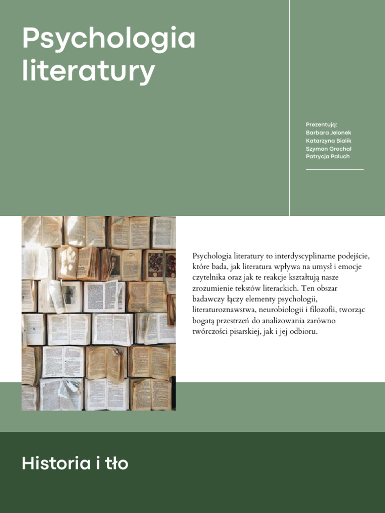 Psychologia Literatury | PDF