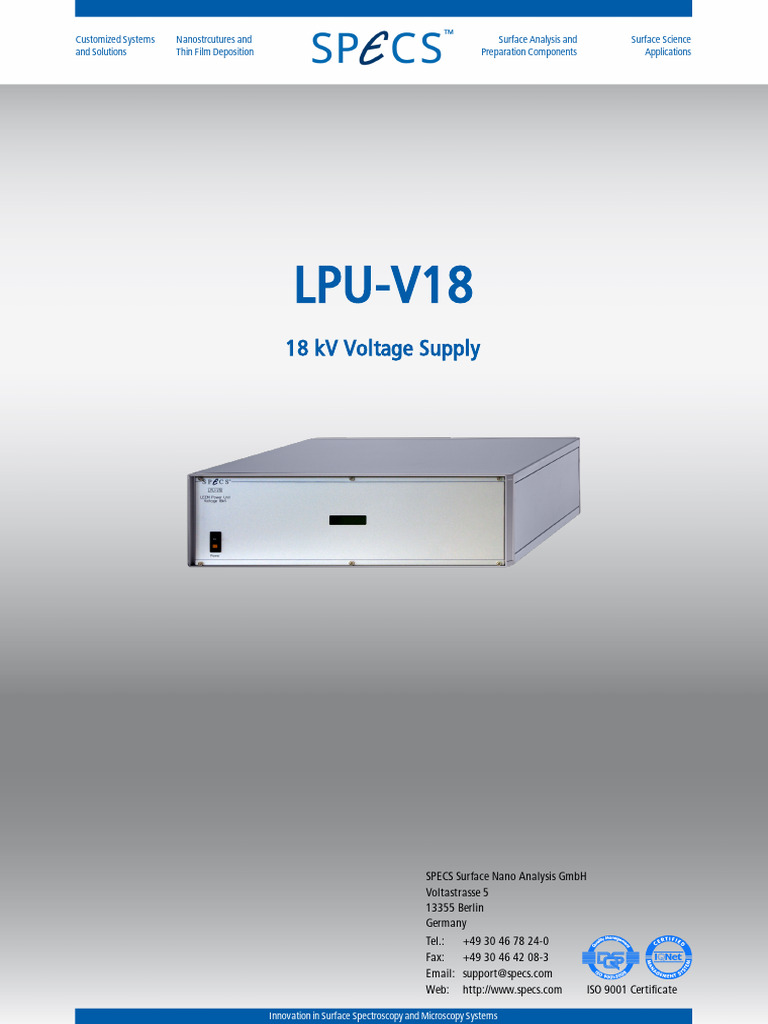 Manual LPU-V18 PEEM | PDF