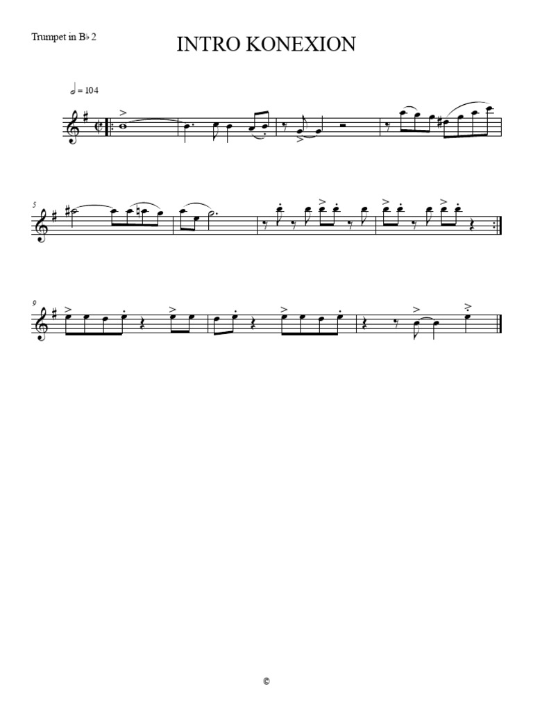 Intro Konexion - Trumpet in BB 2 | PDF