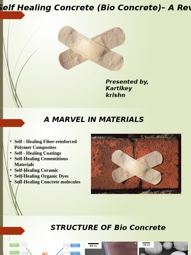 Self healing bio concrete | PDF
