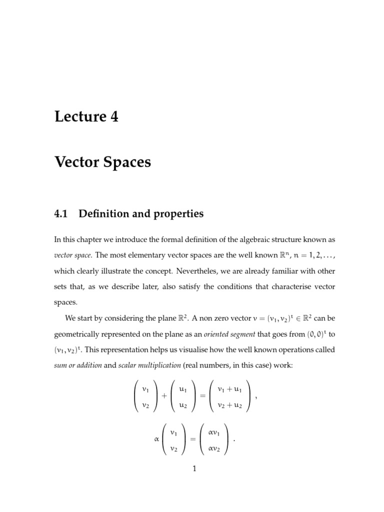 Apuntes Espacios Vectoriales Pdf