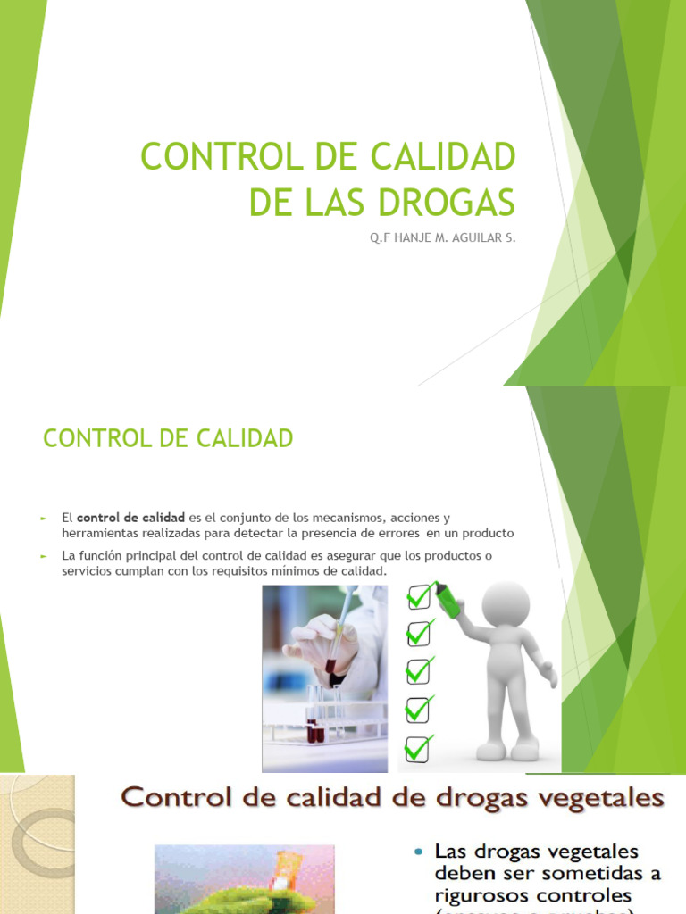 Control de Calidad de Las Drogas Naturales | PDF